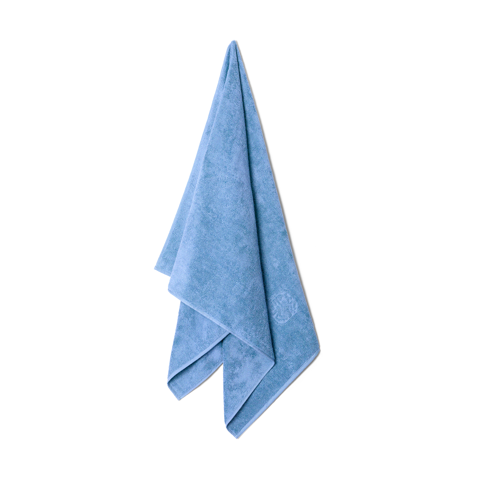 Mykt badehåndkle i en klar blå farge – 70x140 cm